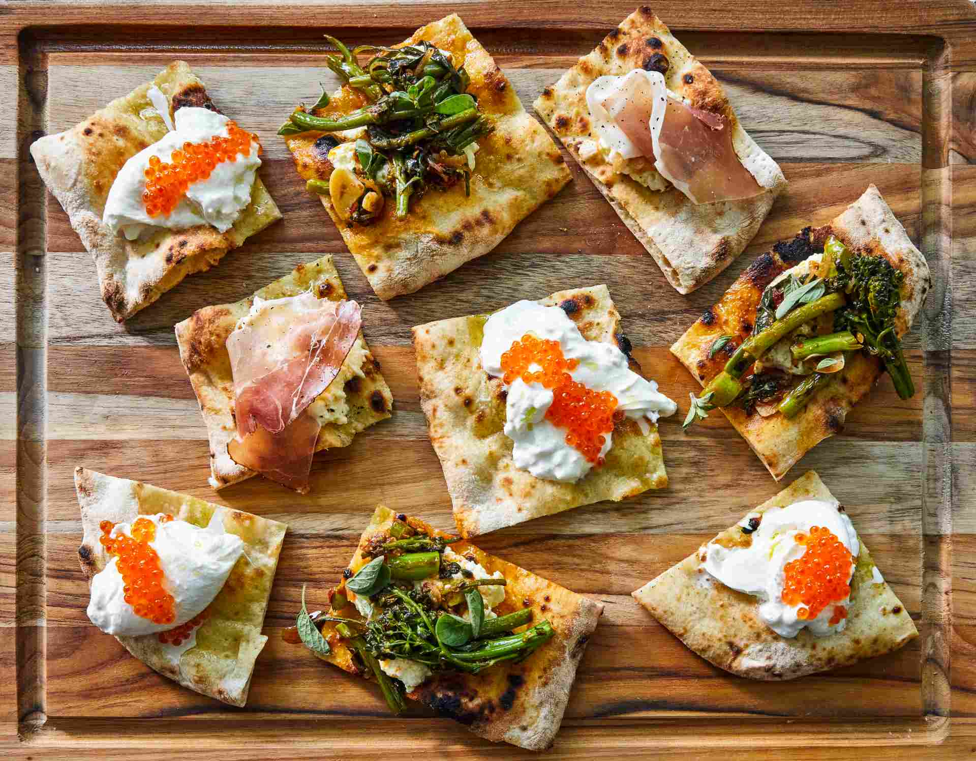 Pizza Crostini with Ricotta and Marinated Broccolini — Ooni USA