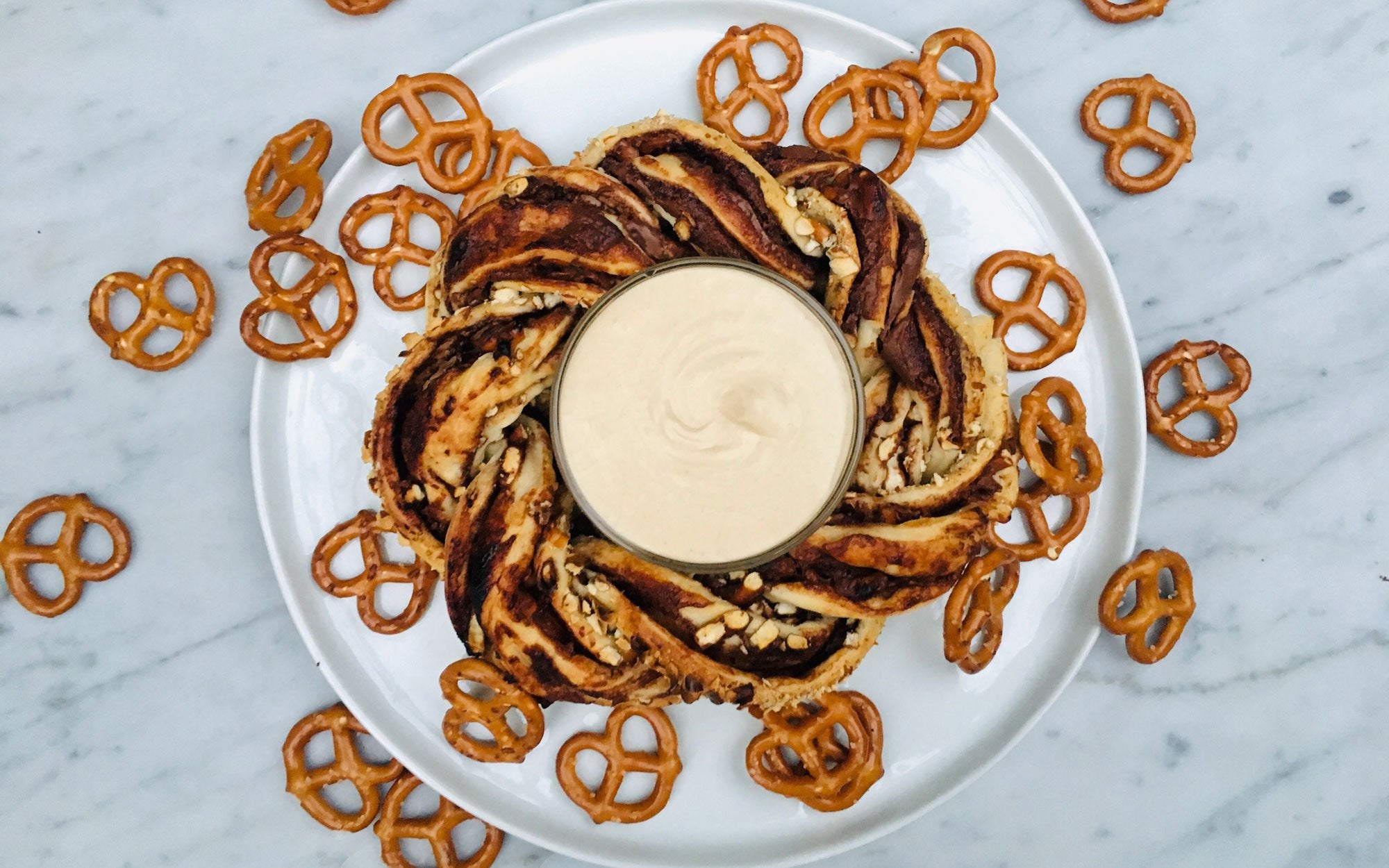 Braided Nutella & Crushed Pretzel Ring Recipe — Ooni USA