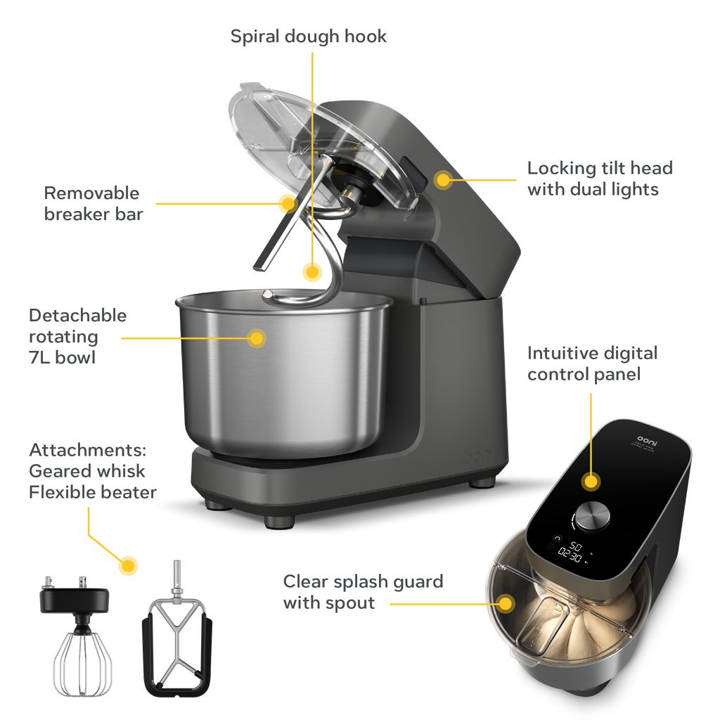 Ooni Halo Pro Spiral Mixer | Dough Mixer — Ooni USA
